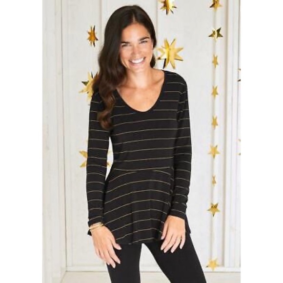 Matilda Jane | Tops | Matilda Jane Enjoy The Party Black And Gold ...